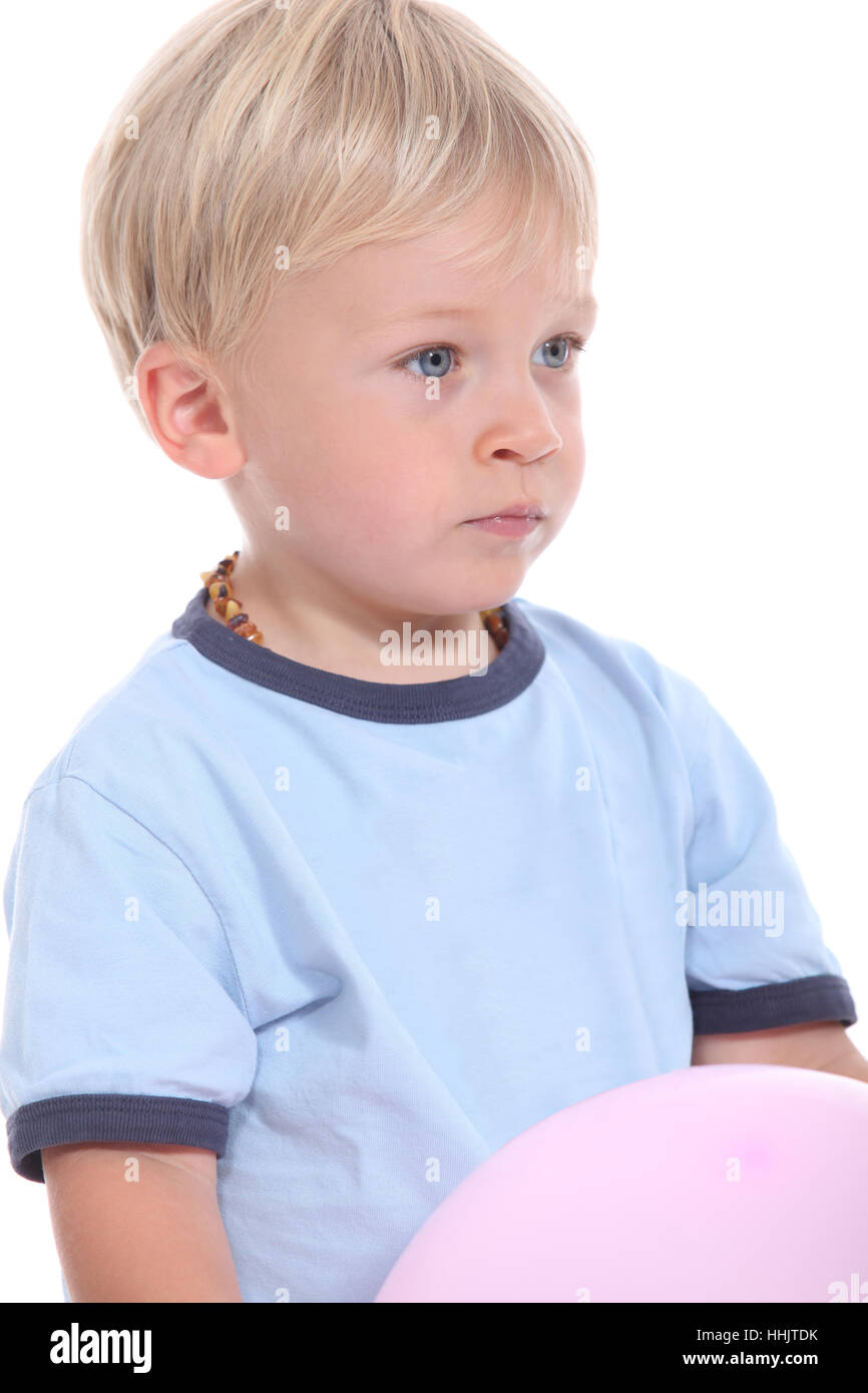 blue, balloon, possession, holding, boy, lad, male youngster, maddening ...