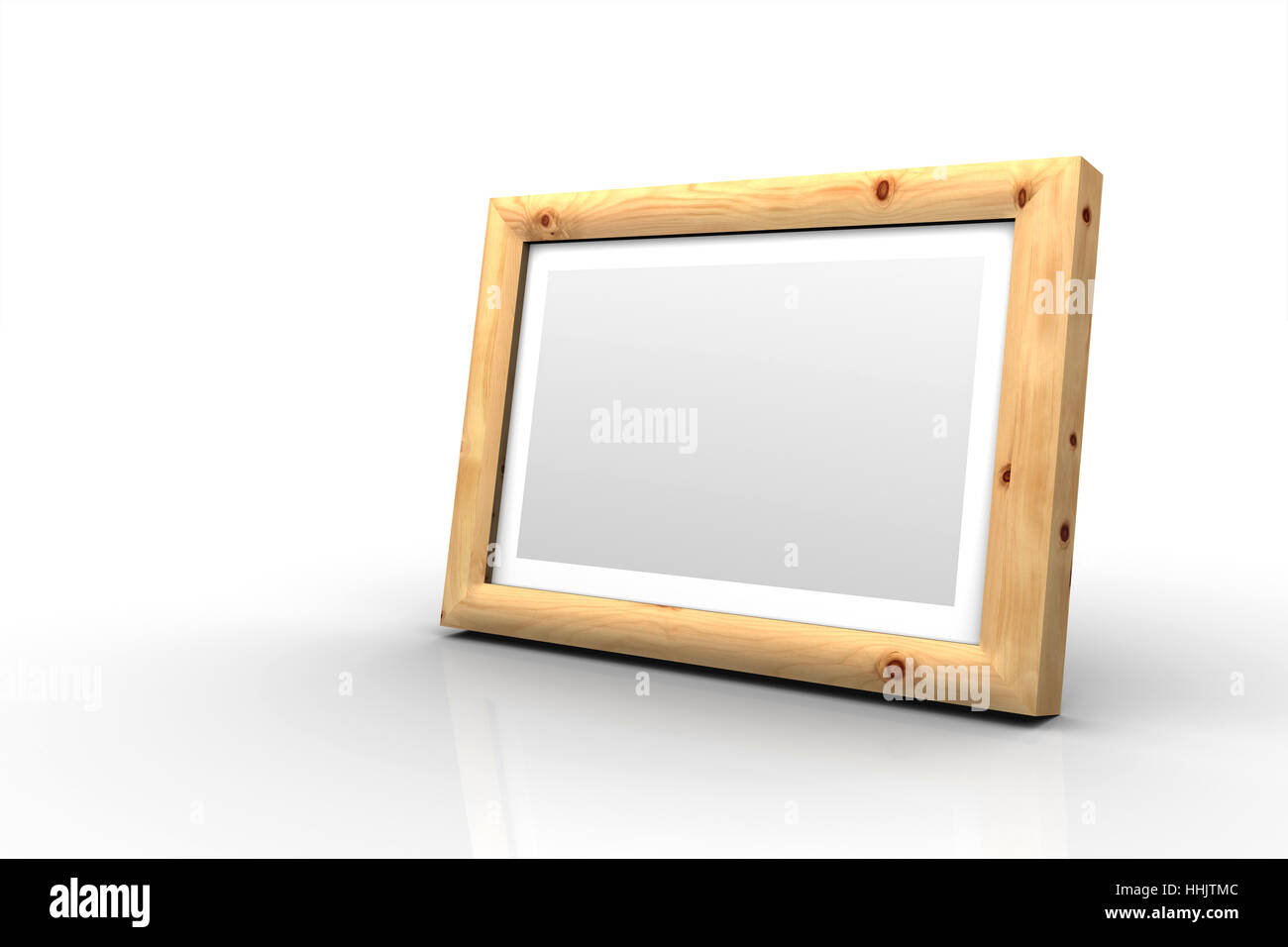 wooden picture frame - pine Stock Photo - Alamy