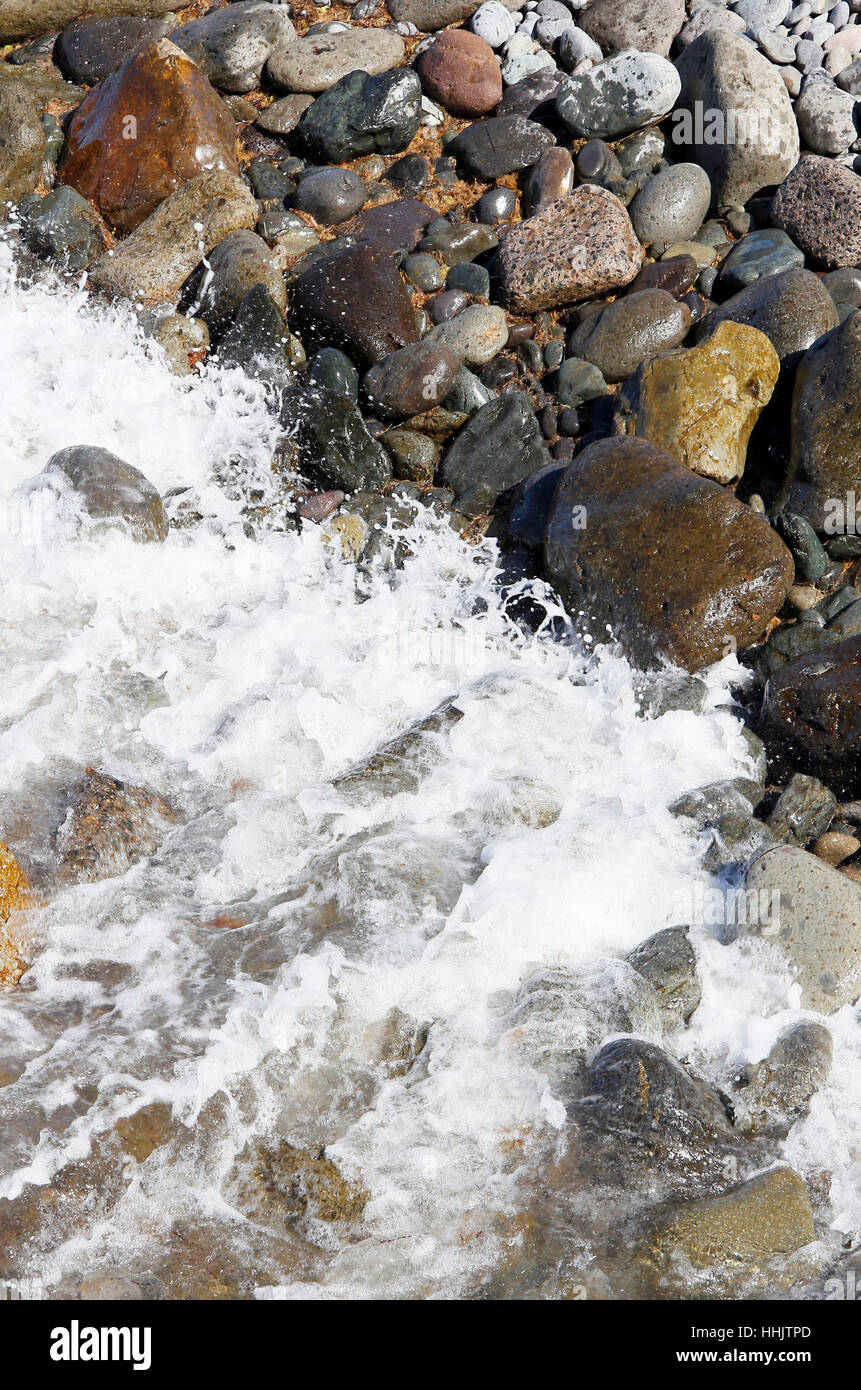 half stone - half water Stock Photo - Alamy