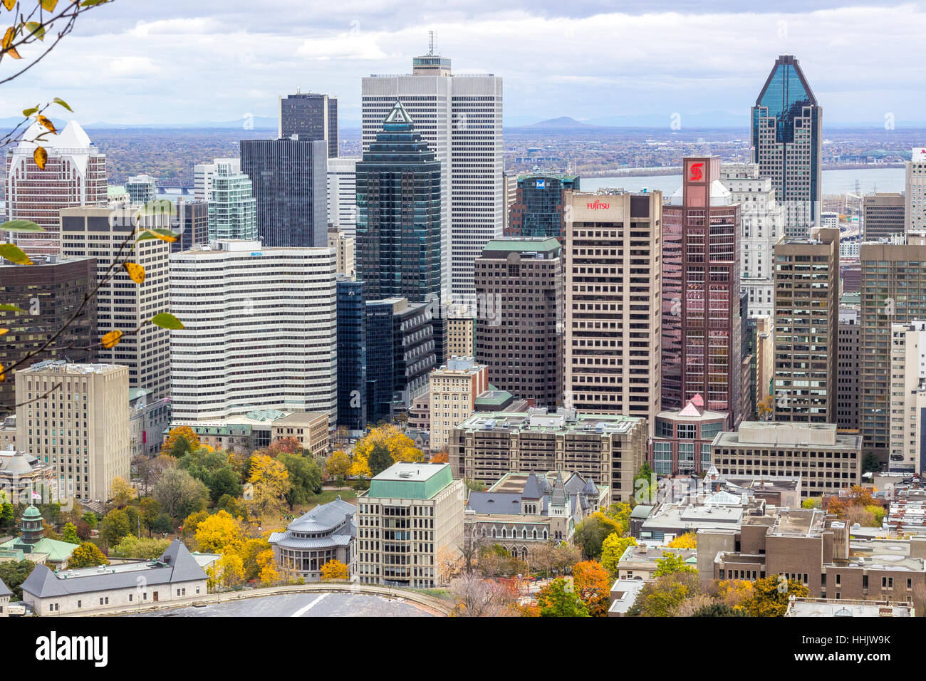 Montreal skyline from mount royal hi-res stock photography and images ...