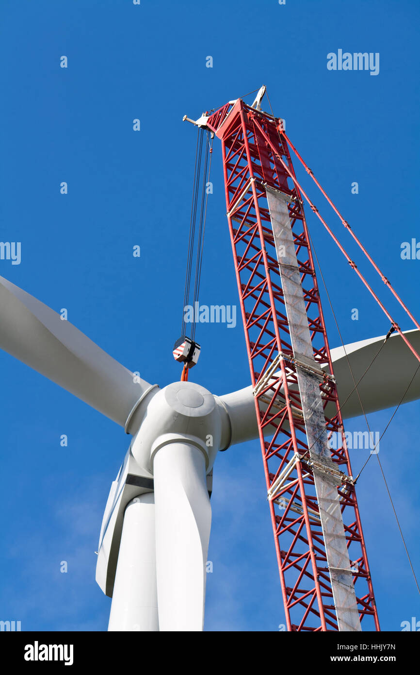 industry, assembly, wind power station, wind force, structure, wind ...