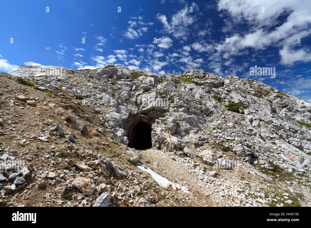 dolomites, alps, war, trench, location, mountain, italy, blue ...