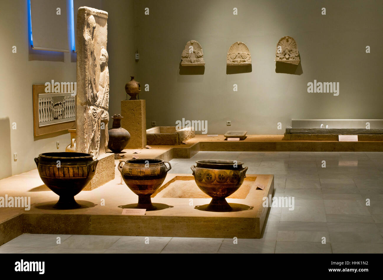 Greece, Magnisia, Volos, archaelogical museum Stock Photo - Alamy