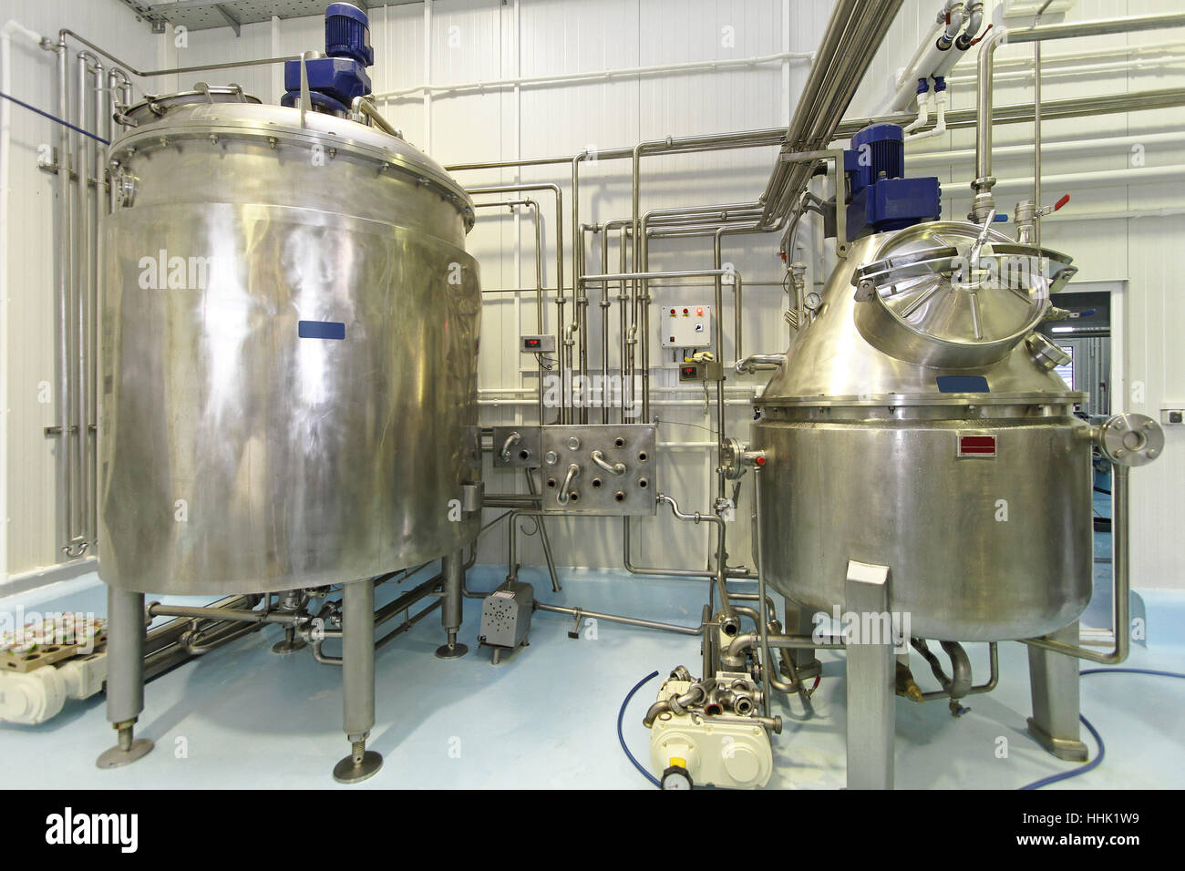 industry, work, factory, machines, tank, dairy, fermentation, stainless ...
