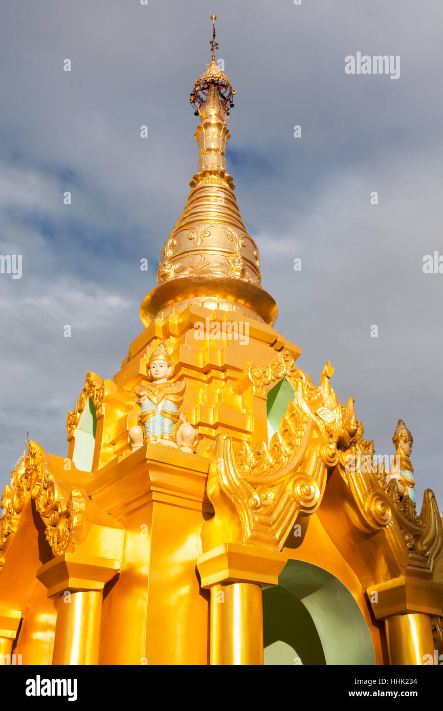 pagoda, myanmar, burma, temple, asia, sunlight, ornament, pagoda ...