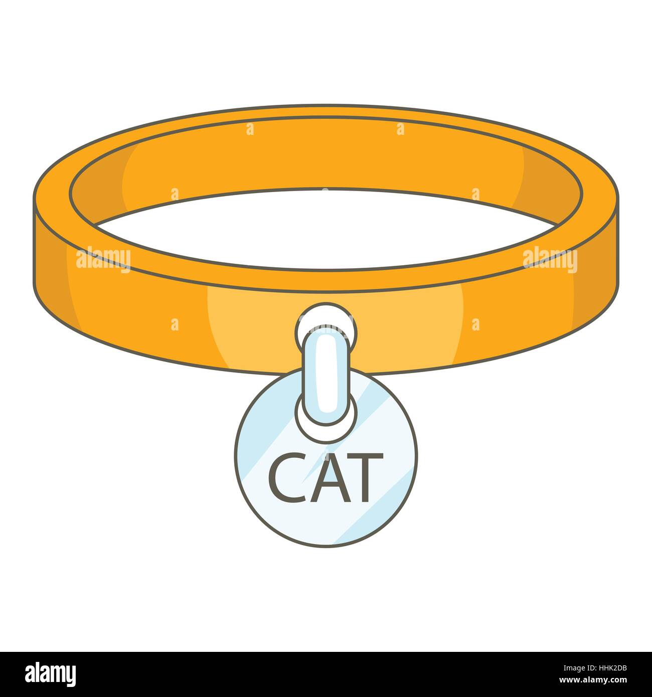 Safety cat collar and tag Stock Vector Images - Alamy