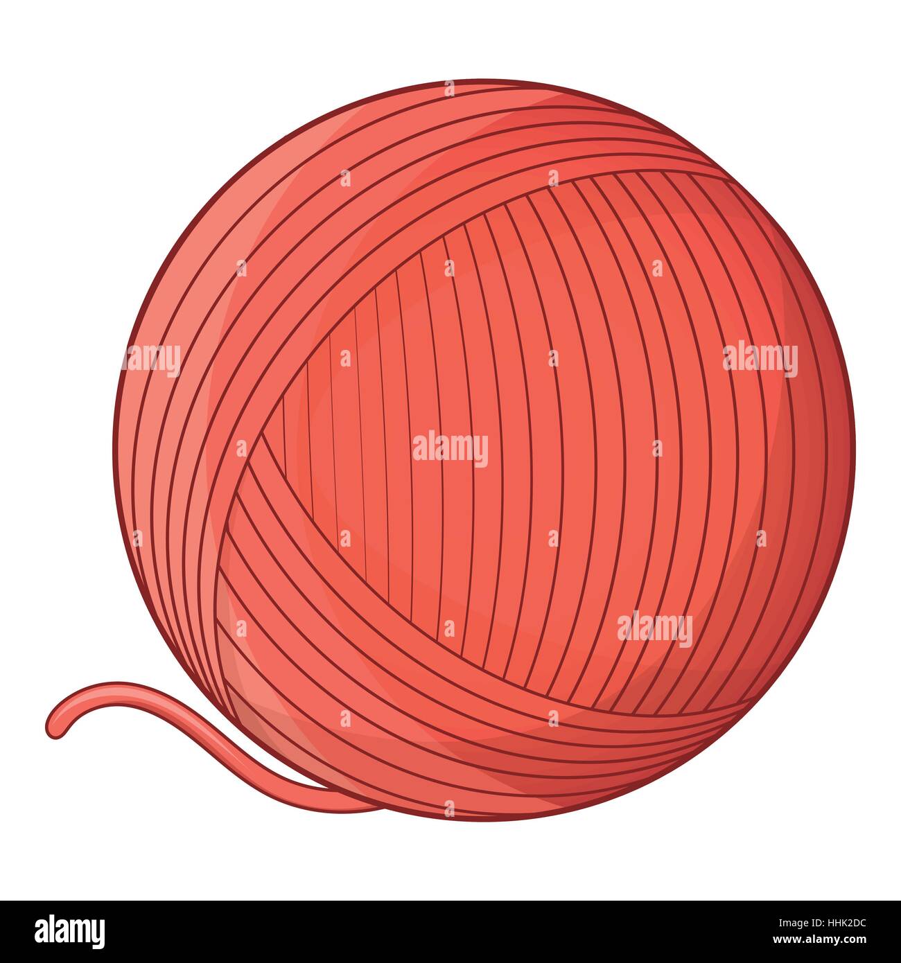 Yarn ball toy for cat icon, cartoon style Stock Vector Image & Art - Alamy