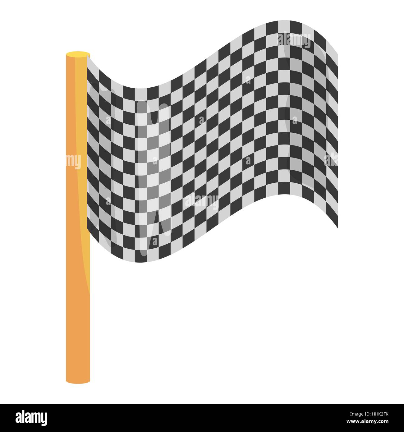 Chequered flag icon, cartoon style Stock Vector Image & Art - Alamy
