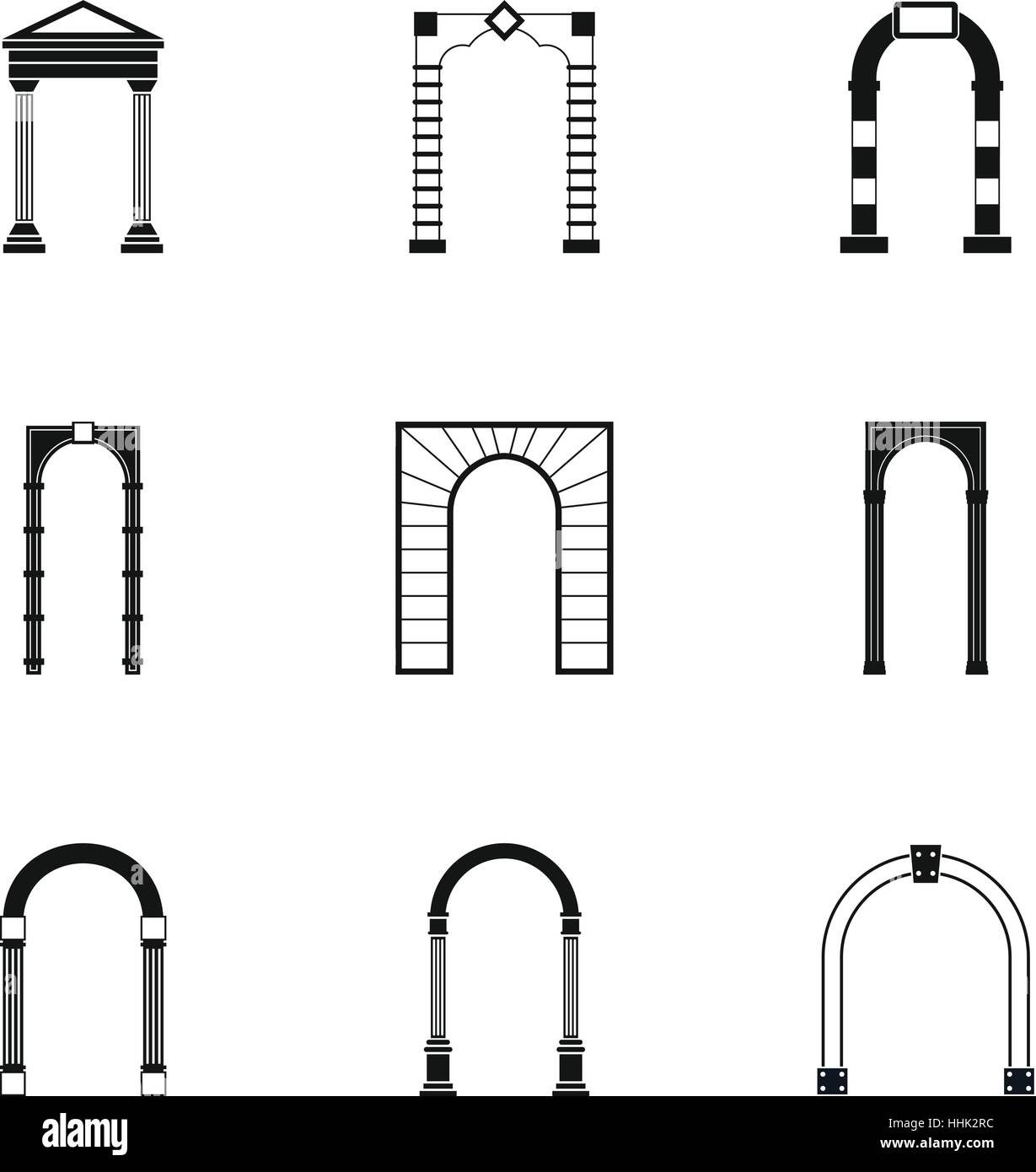 Round arches Stock Vector Images - Alamy