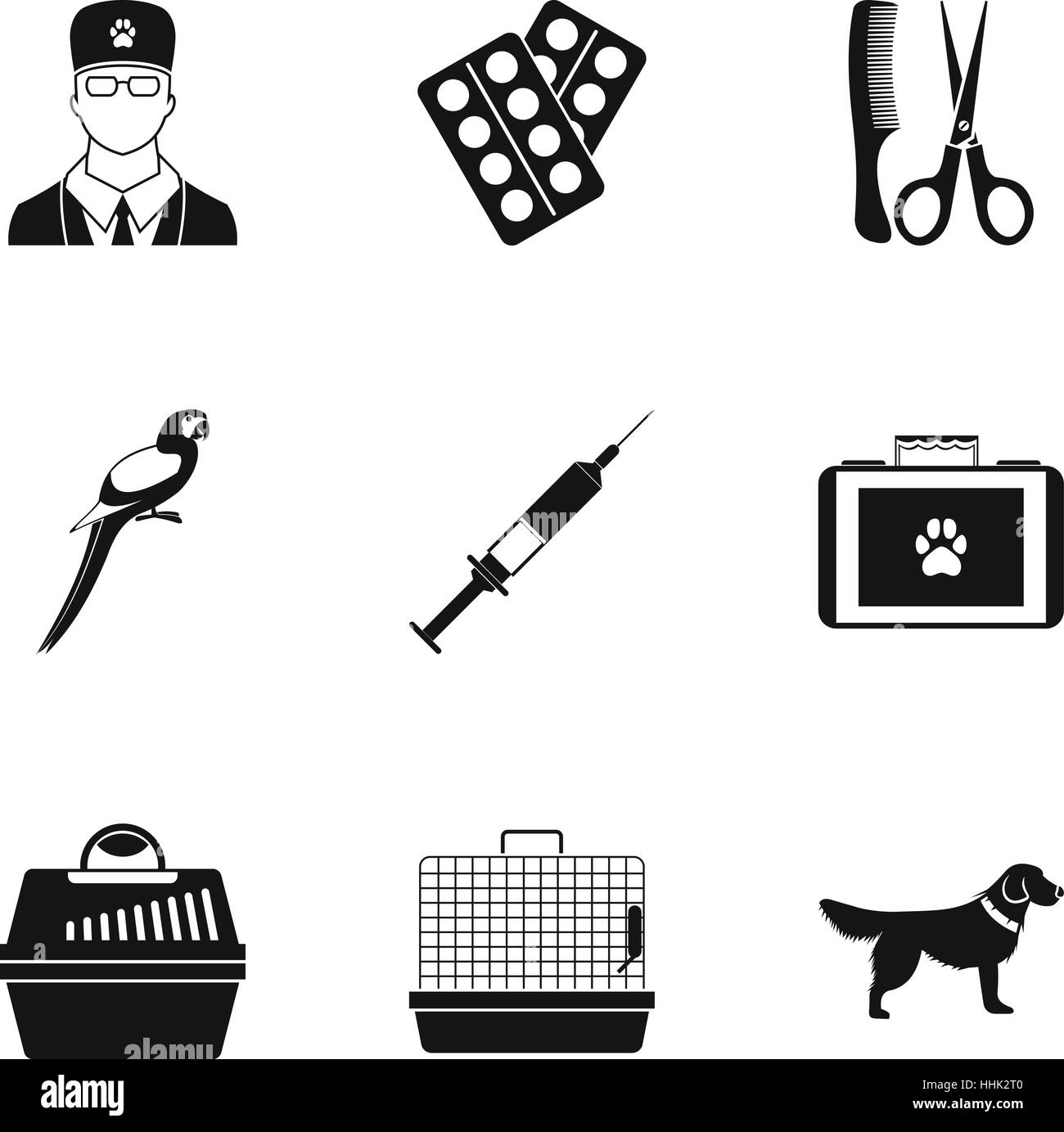 Veterinary treatment parrot Stock Vector Images - Alamy