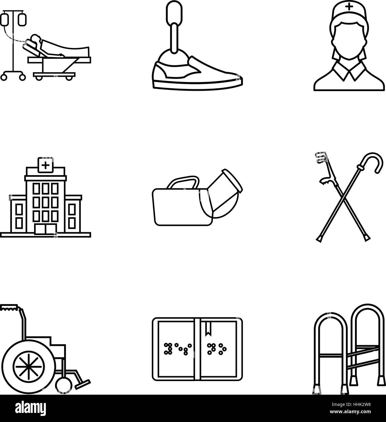 Disability icons set, outline style Stock Vector Image & Art - Alamy Disability icons set, outline style Stock Vector Image & Art - Alamy