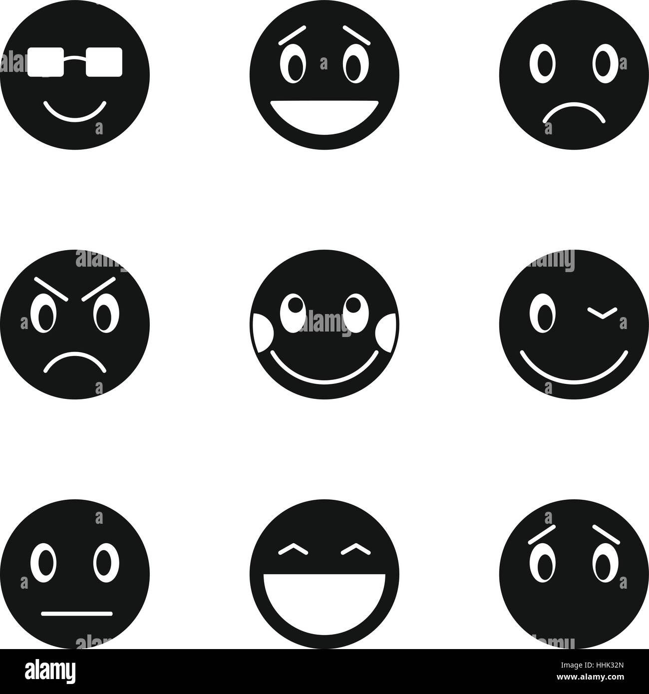 Happy sad smileys showing hi-res stock photography and images - Alamy