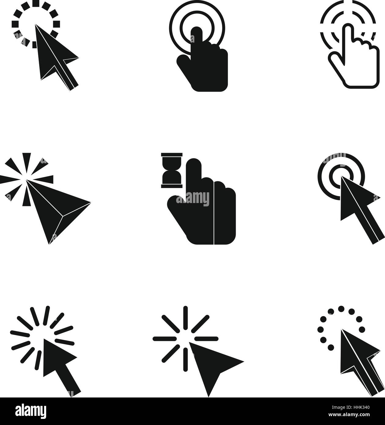 Types of arrows icons set, simple style Stock Vector Image & Art - Alamy