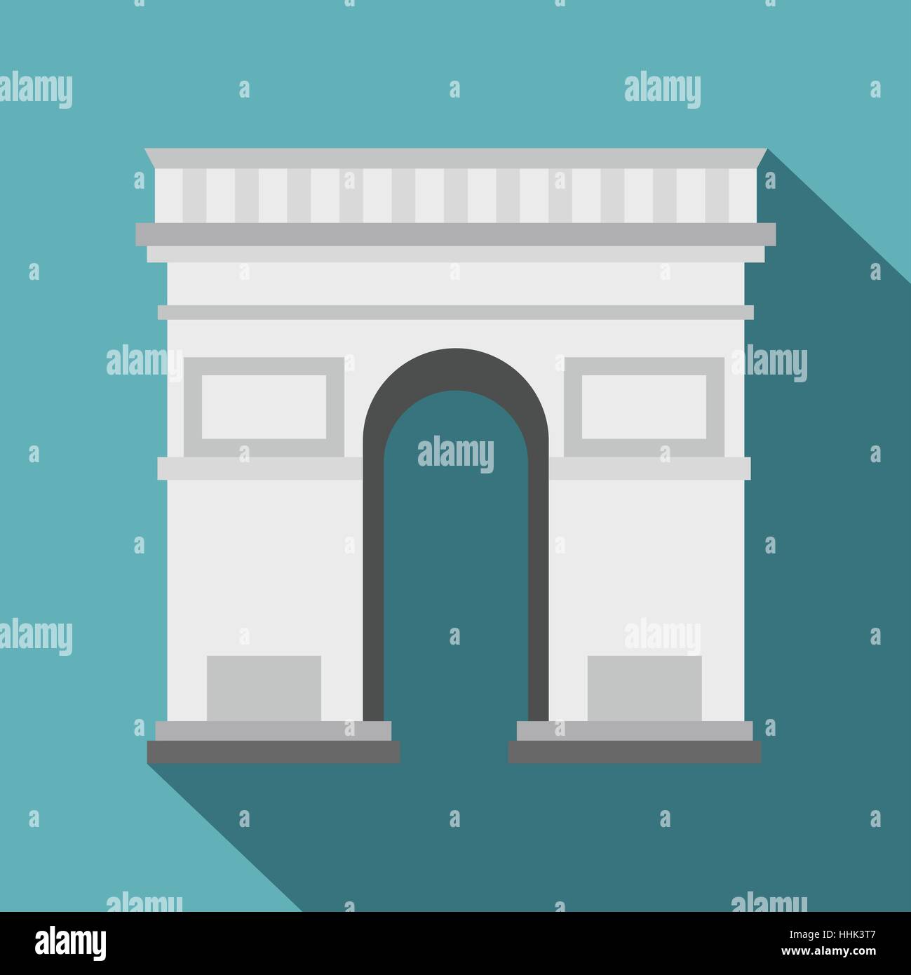 Triumphal Arch icon, flat style Stock Vector Image & Art - Alamy