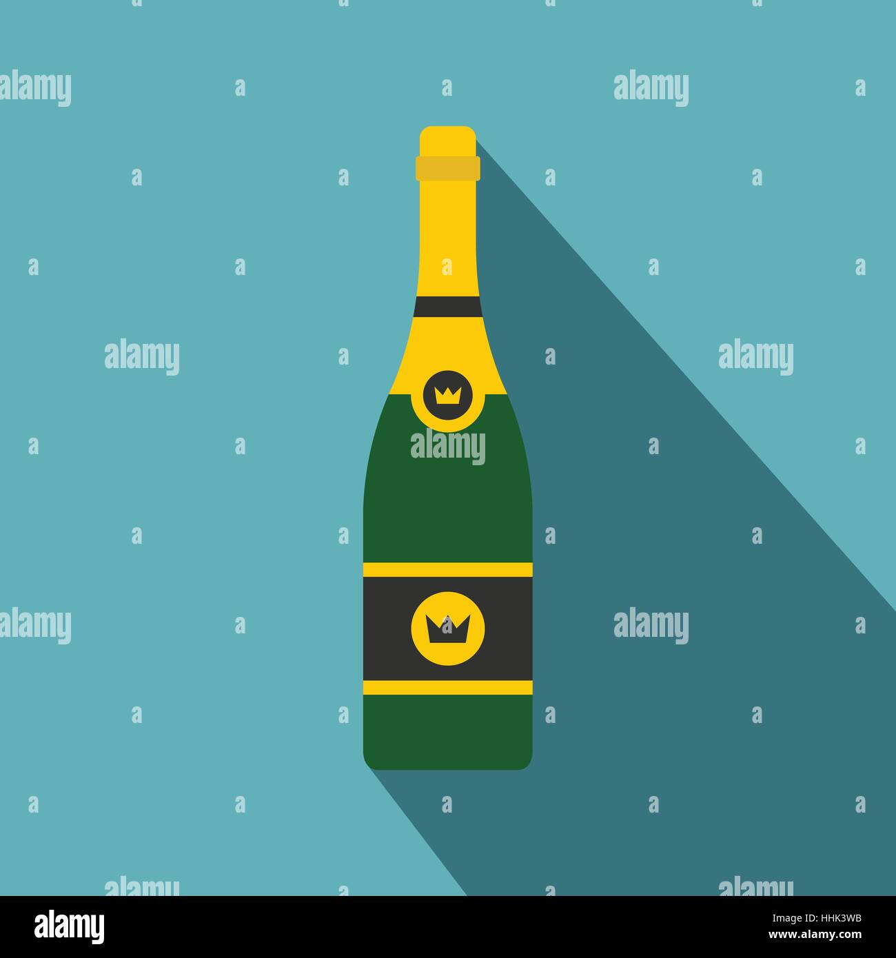Green champagne bottle bubbles Stock Vector Images - Alamy