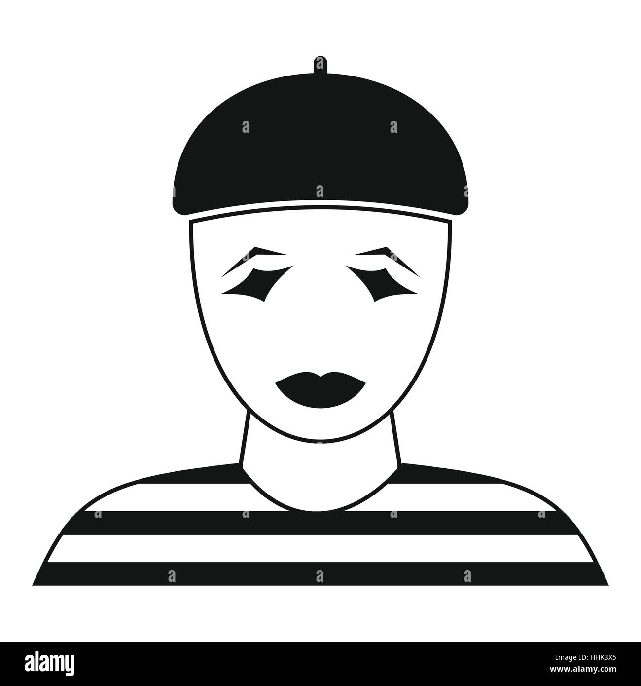 Clown icon, simple style Stock Vector Image & Art - Alamy