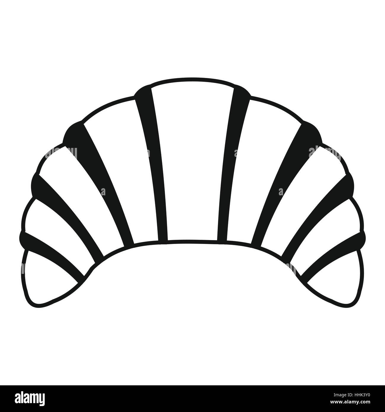 Croissant icon, simple style Stock Vector Image & Art - Alamy