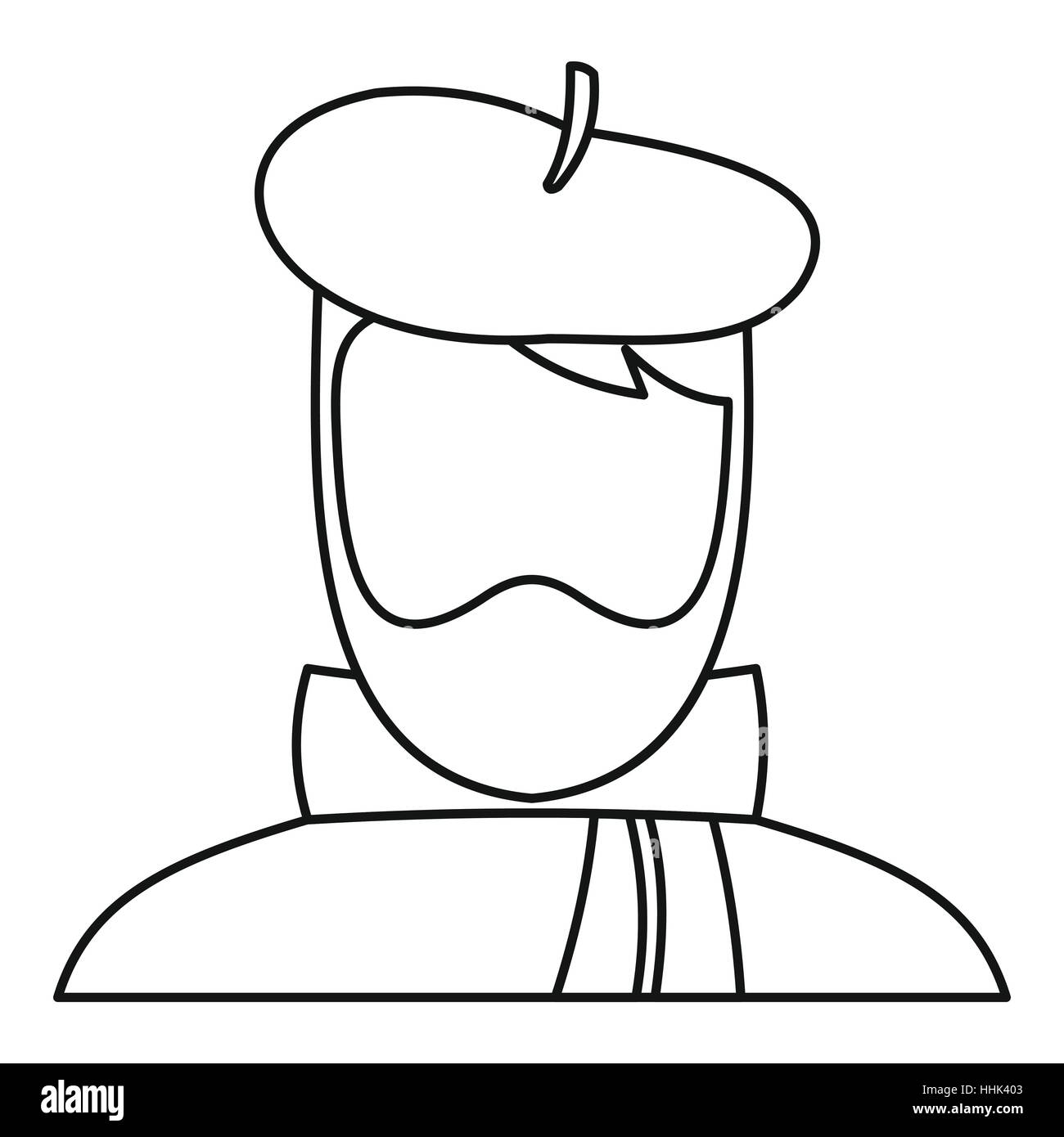 Artist icon, outline style Stock Vector Image & Art - Alamy