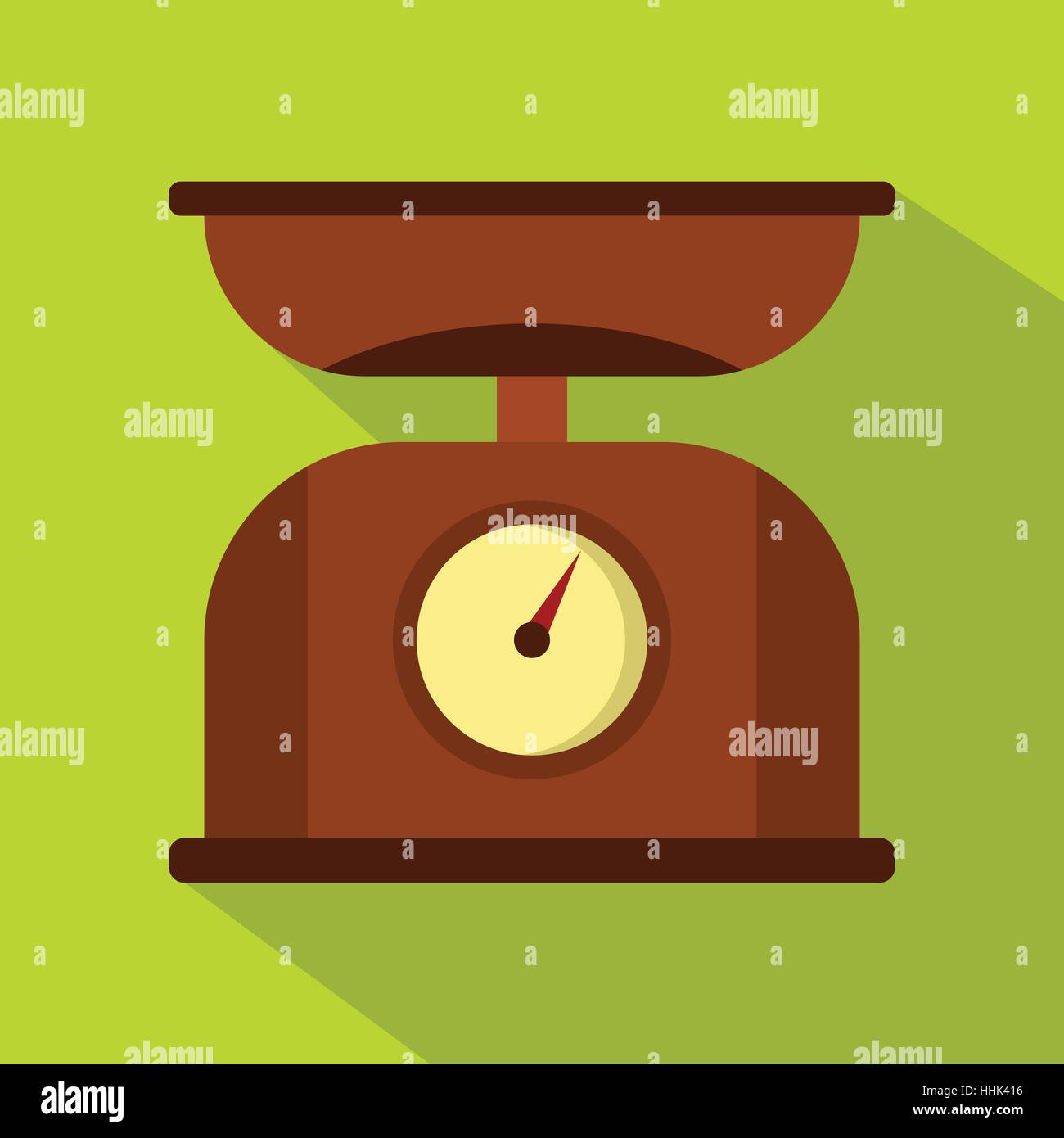 Brown kitchen scales icon, flat style Stock Vector Image & Art - Alamy