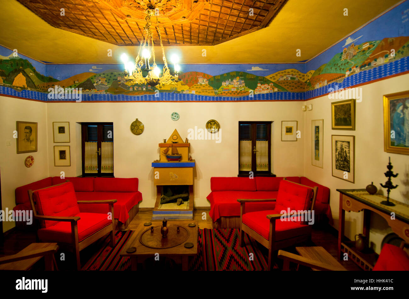 Greece, Magnisia, Volos, popular museum of Kitsos Makris Stock Photo ...