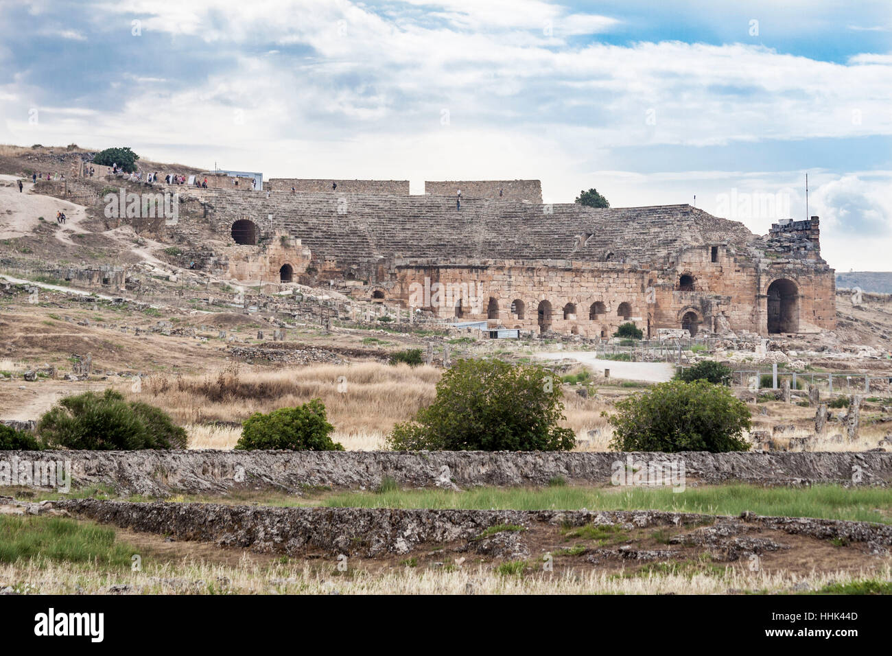 Hierapolis Pamukkale Ruins Turkey Stock Photo - Alamy