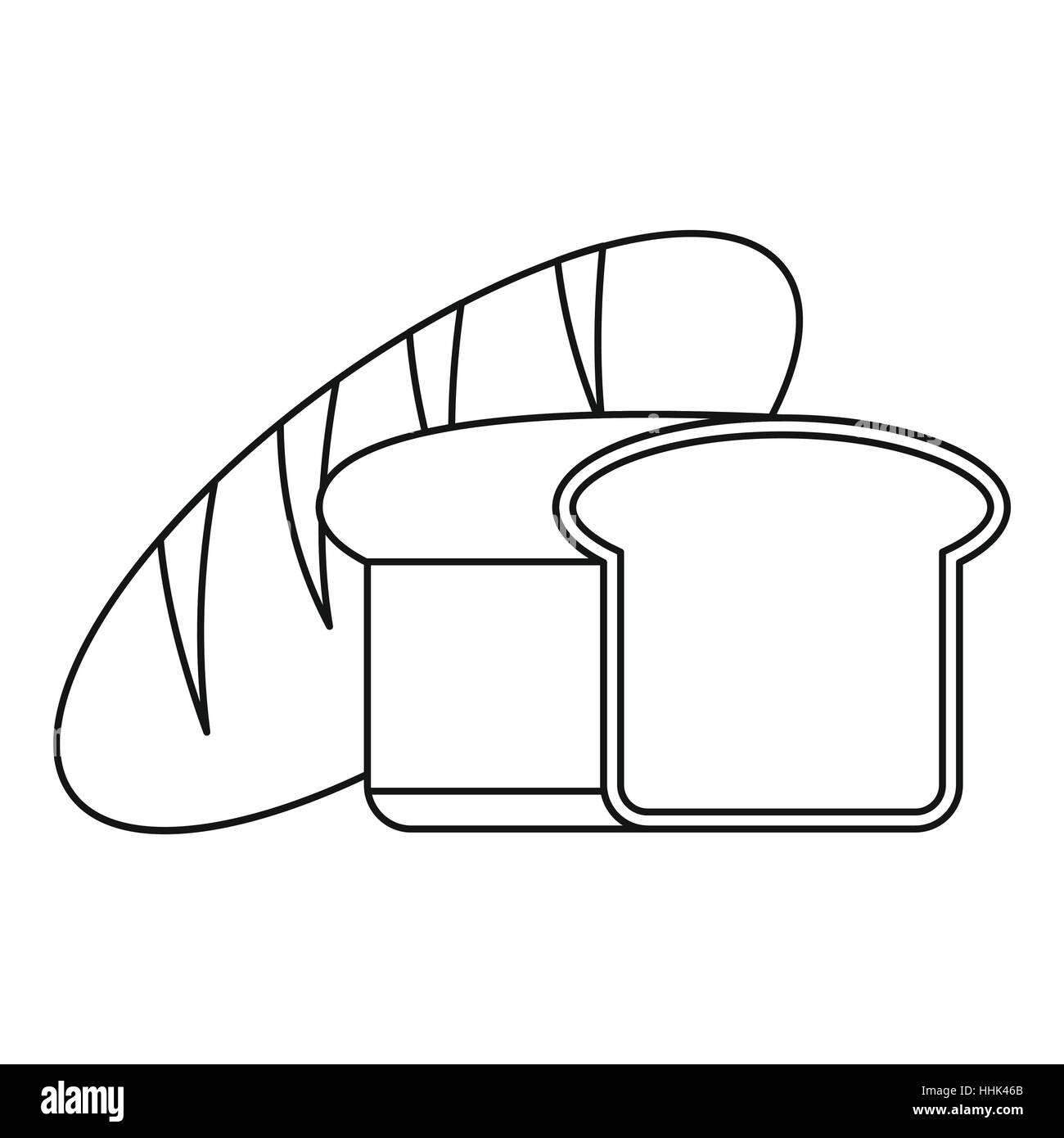 Crusty slice of bread Black and White Stock Photos & Images - Alamy