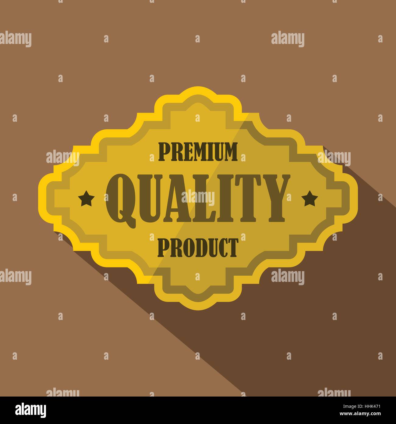 Golden premium quality product label icon Stock Vector Image & Art - Alamy