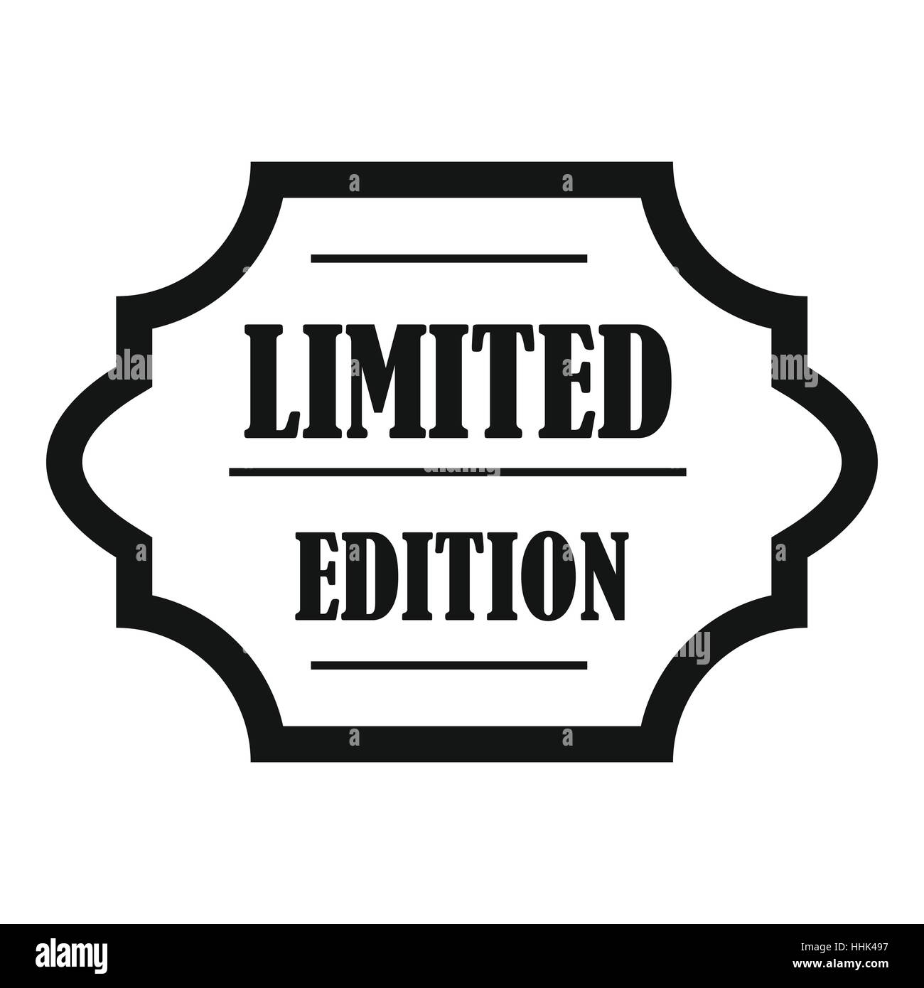 Limited edition icon, simple style Stock Vector Image & Art - Alamy