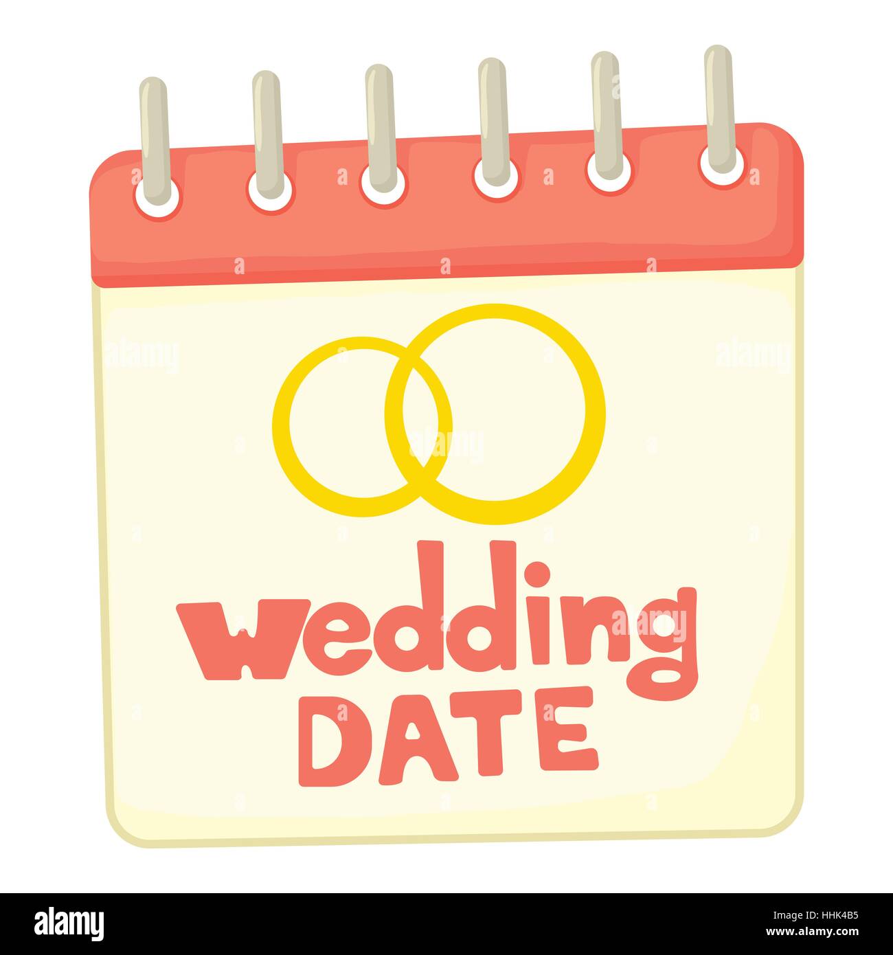 Wedding date icon, cartoon style Stock Vector Image & Art - Alamy