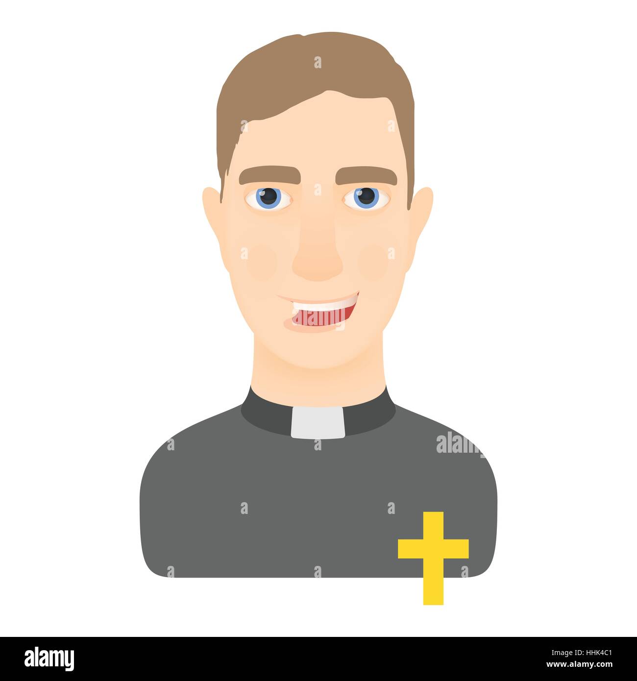 Priest icon, cartoon style Stock Vector Image & Art - Alamy