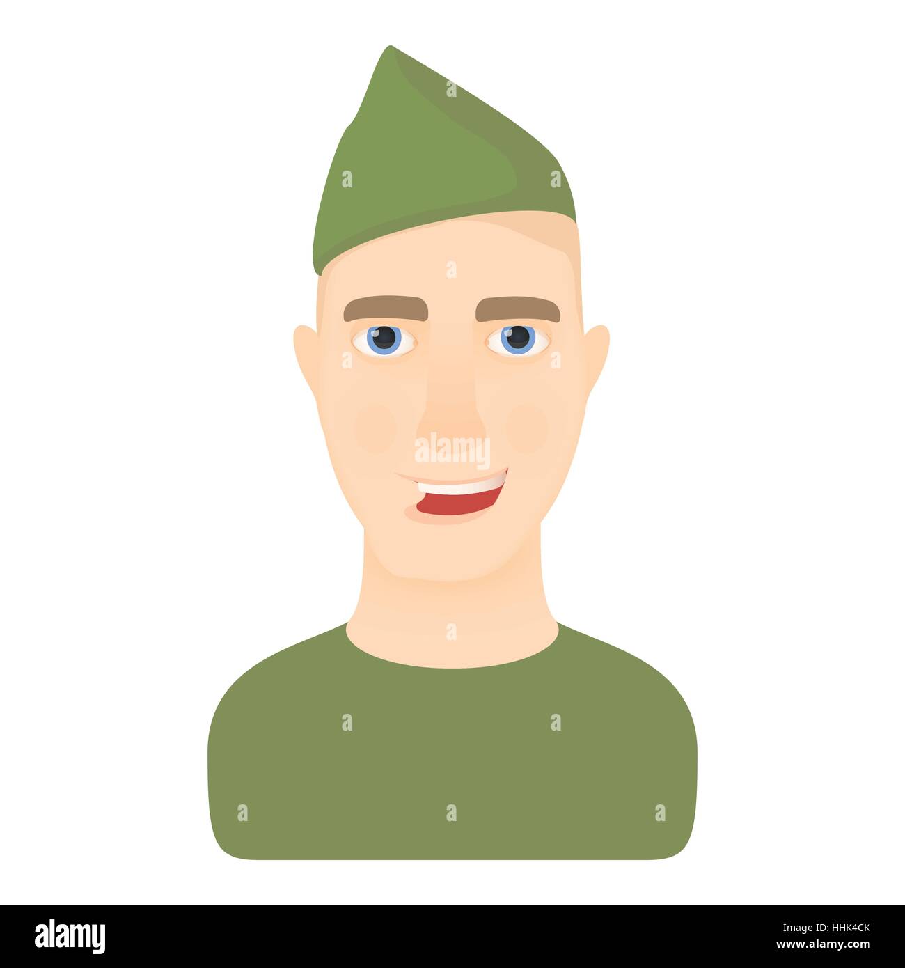 Soldier icon, cartoon style Stock Vector Image & Art - Alamy