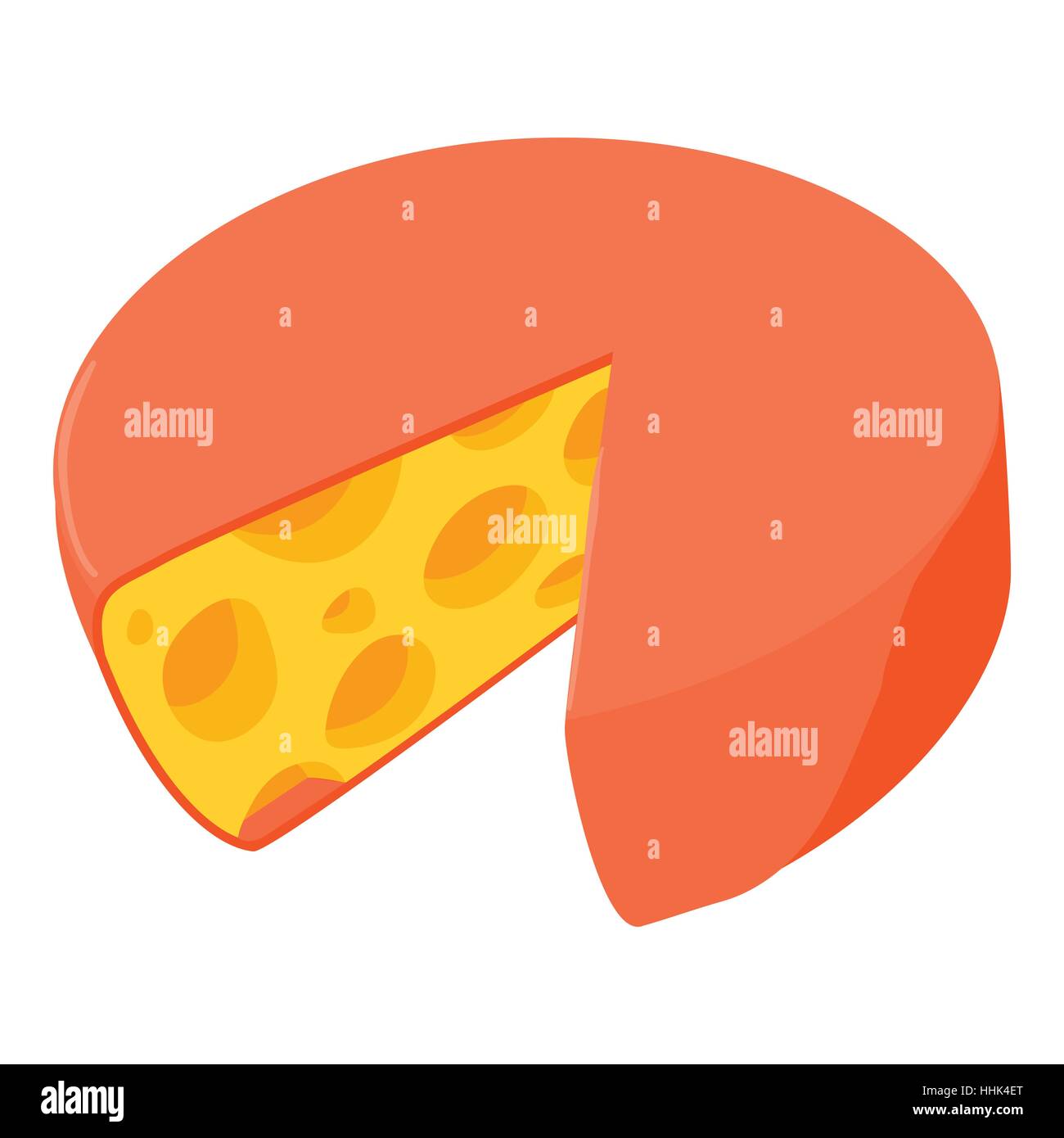 Round piece french cheese Stock Vector Images - Alamy