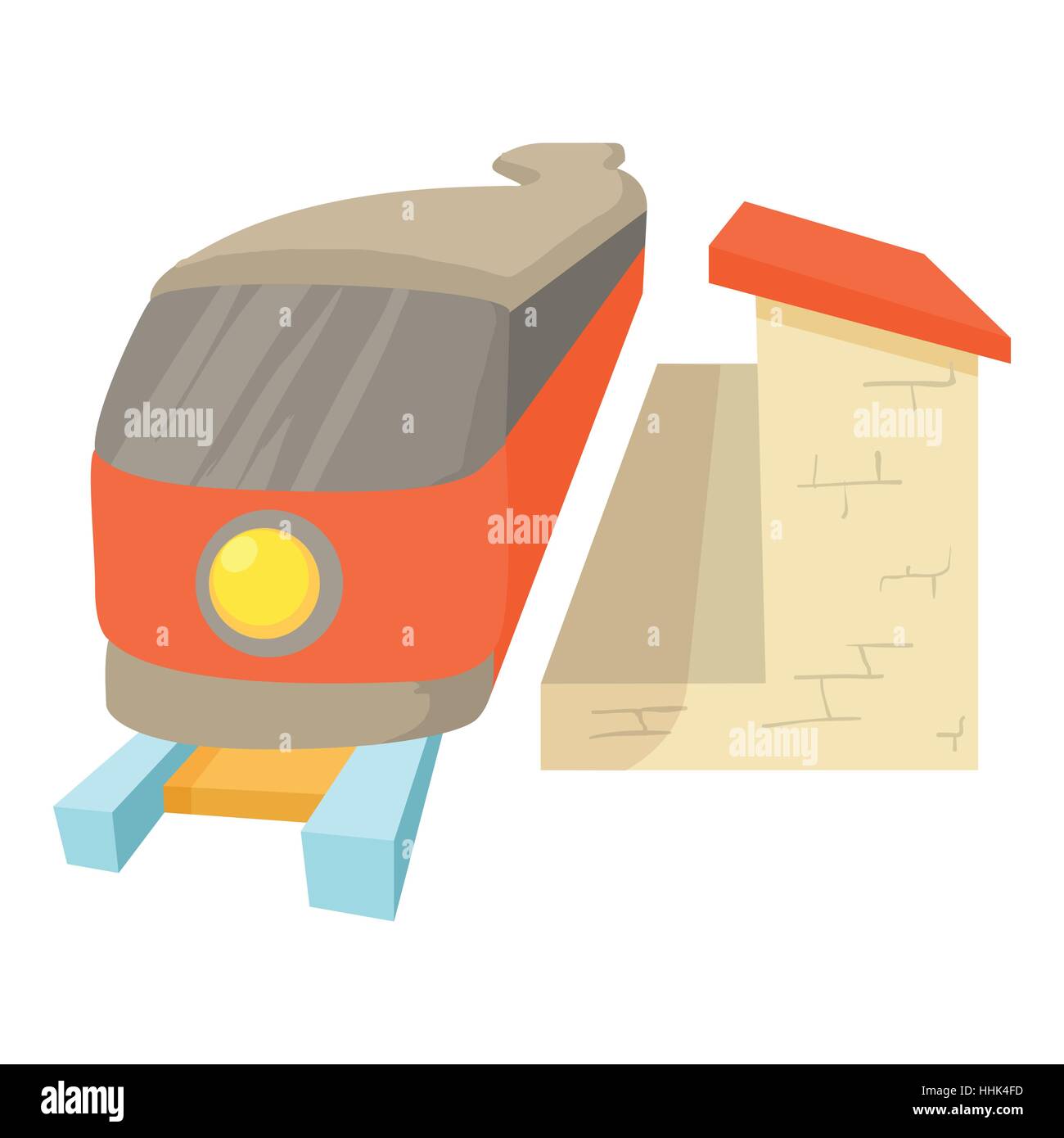Train icon, cartoon style Stock Vector Image & Art - Alamy