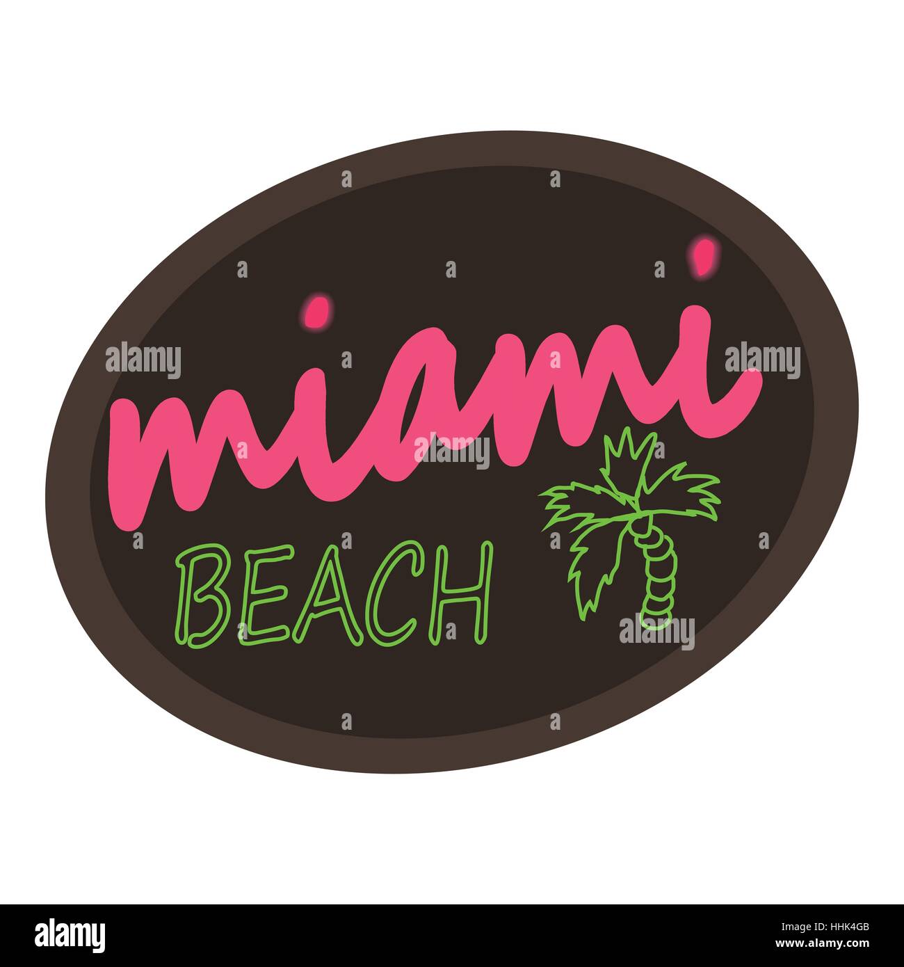 Miami beach logo, cartoon style Stock Vector Image & Art - Alamy