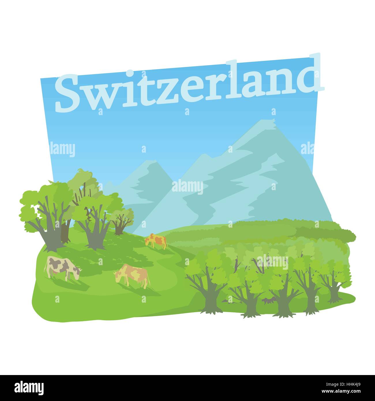 Little switzerland icon, cartoon style Stock Vector Image & Art - Alamy