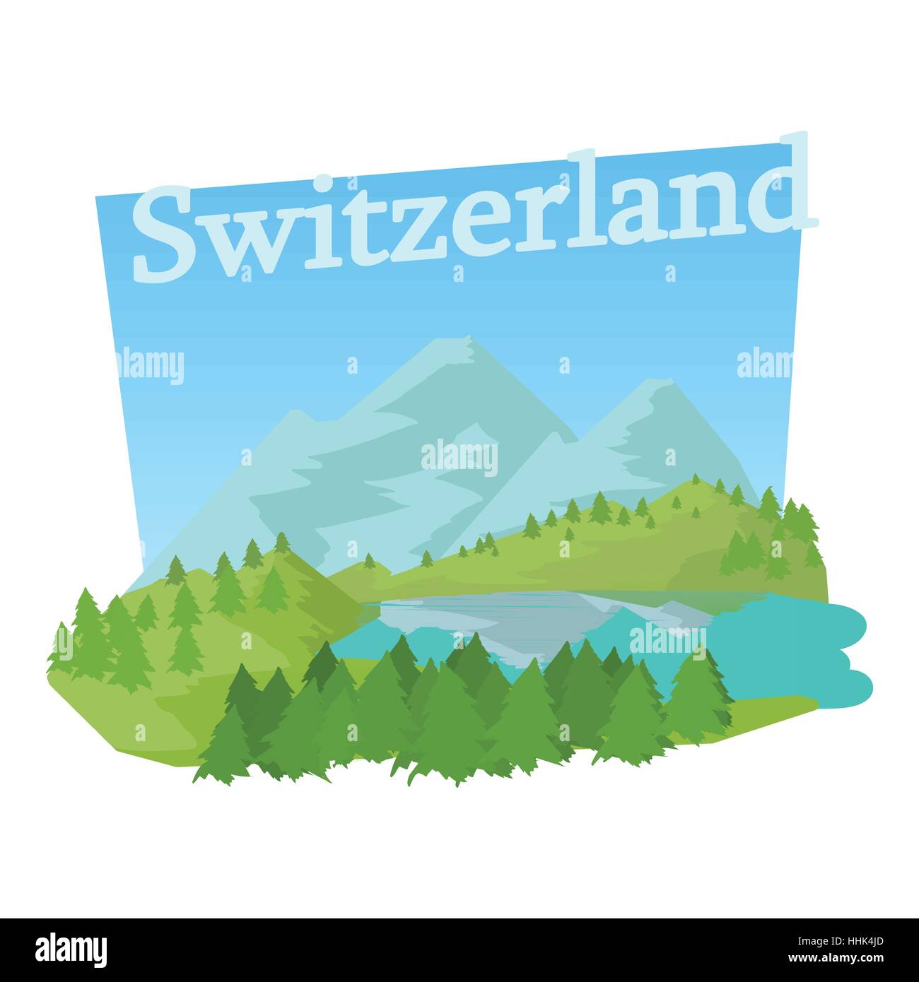 Green Switzerland icon, cartoon style Stock Vector Image & Art - Alamy