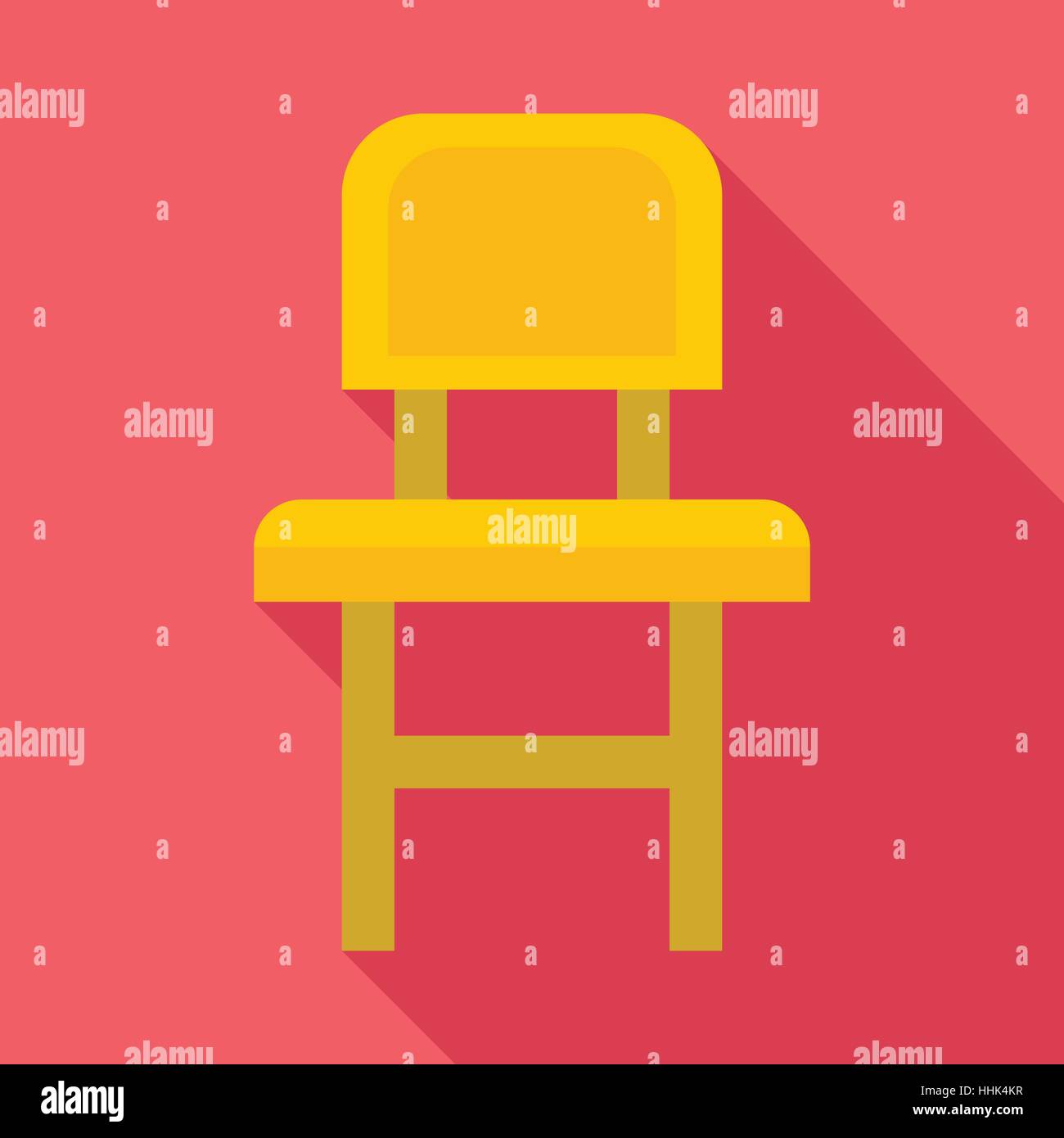 Chair icon, flat style Stock Vector Image & Art - Alamy