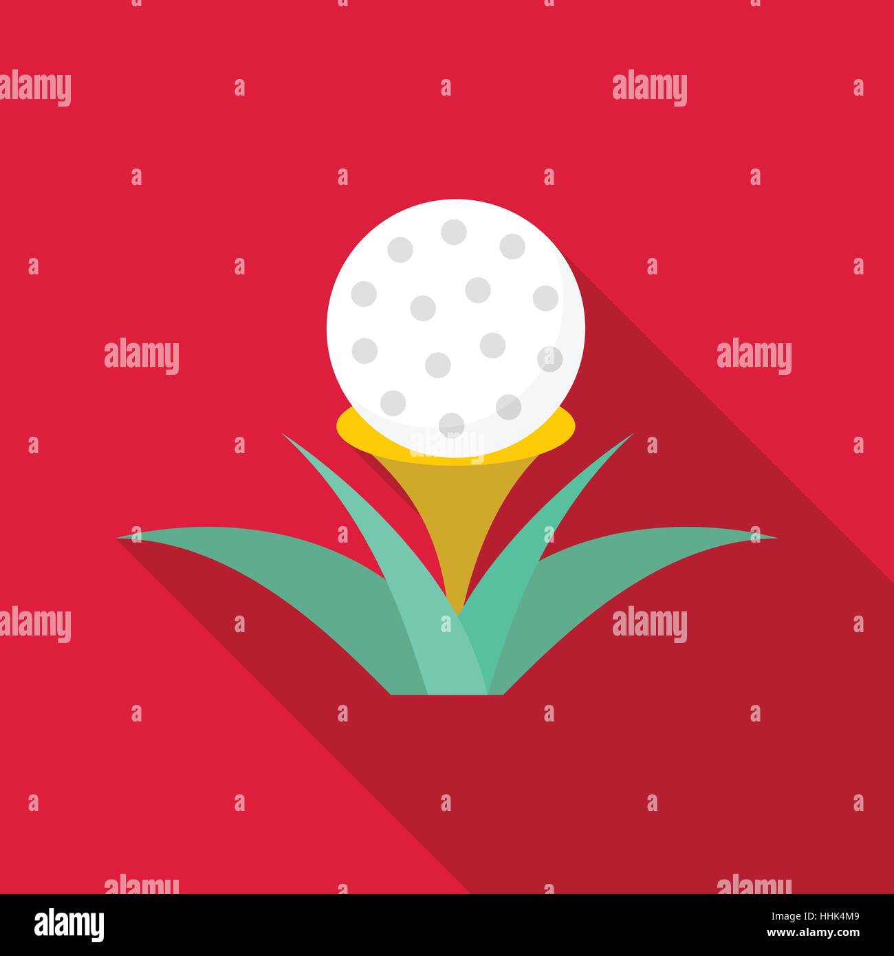 Golf ball icon, flat style Stock Vector Image & Art - Alamy