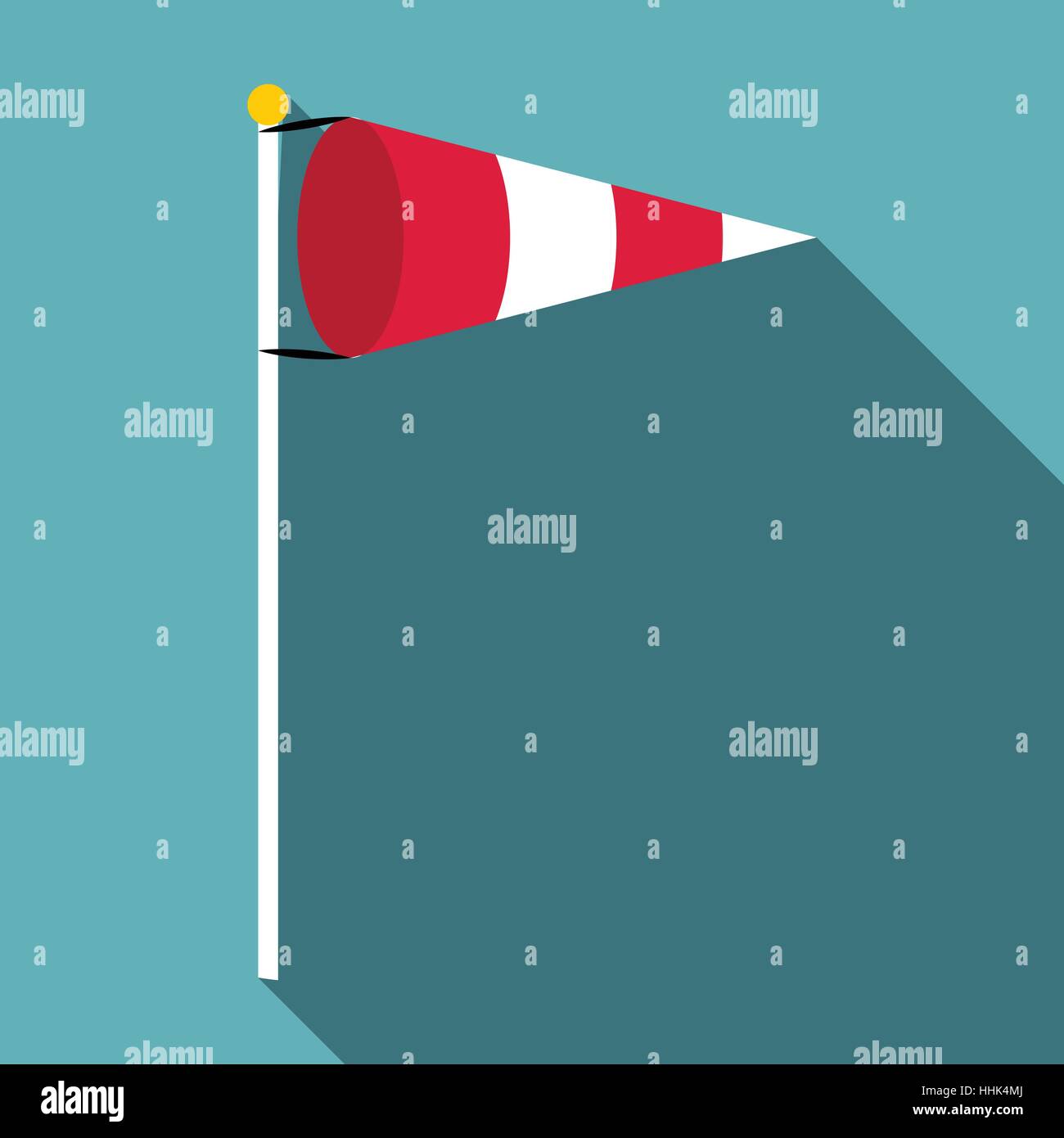 Wind flag icon, flat style Stock Vector Image & Art - Alamy