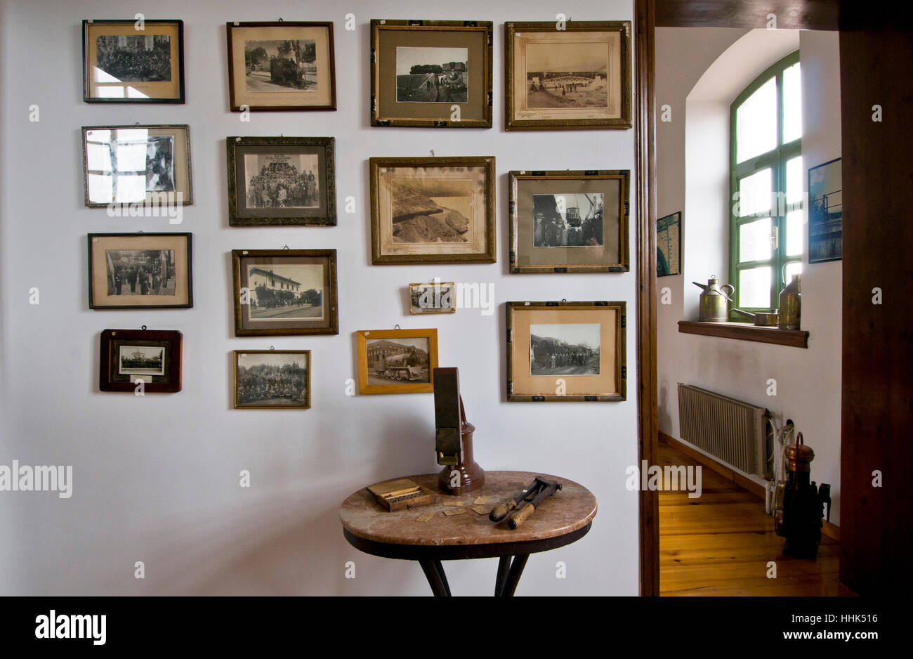Railway station, museum, Volos, Magnisia, Thessaly, Greece Stock Photo ...