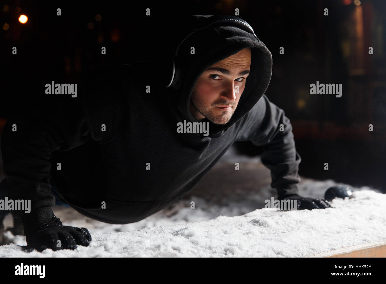 Man exercises on parallel hi-res stock photography and images - Alamy