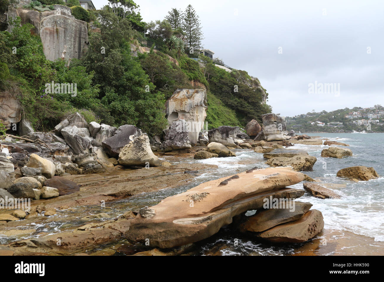 The rocky track between Balmoral Beach and Chinamans Beach in Mosman ...