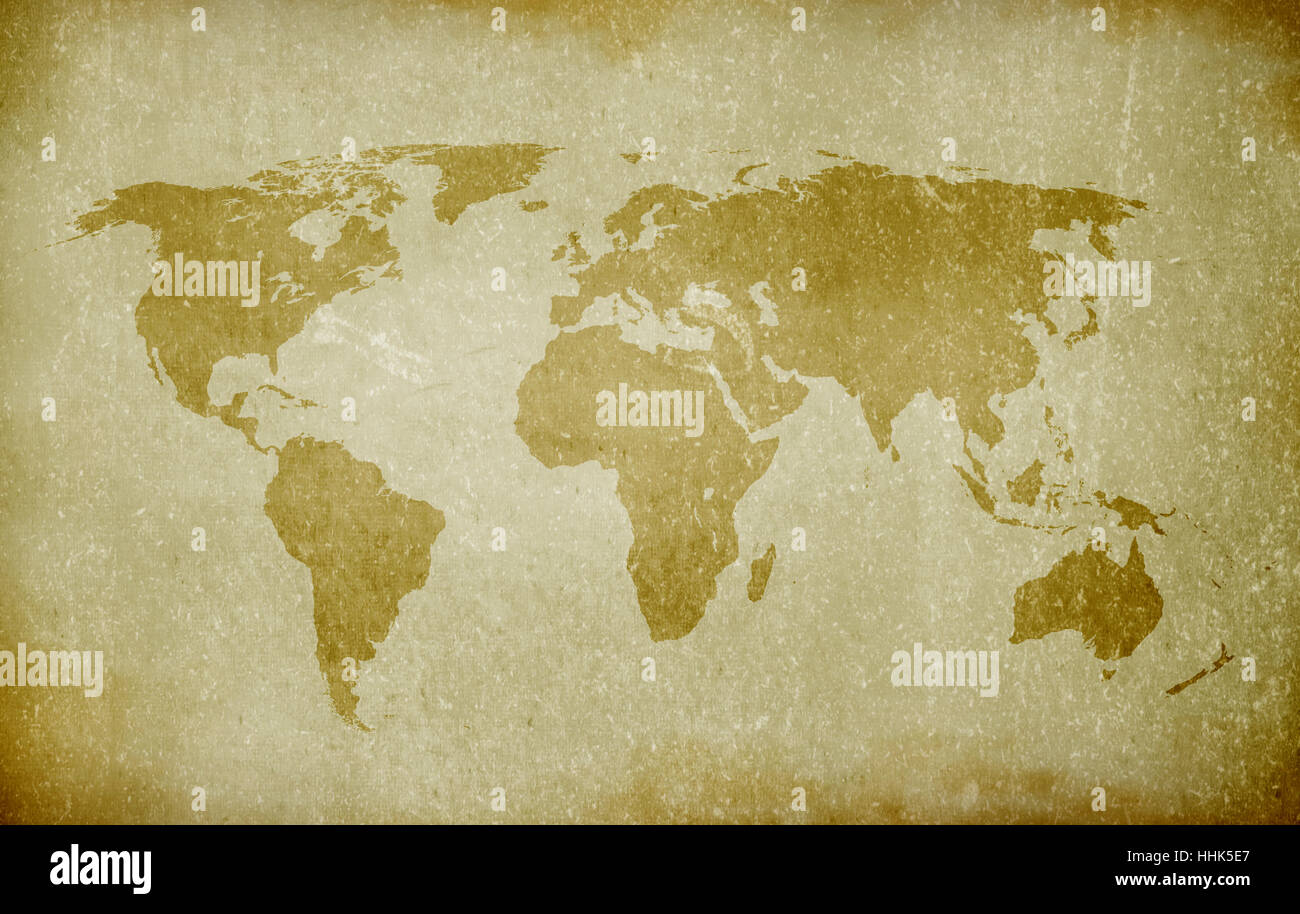 Vintage style colour map hi-res stock photography and images - Alamy