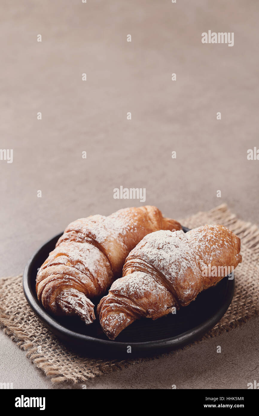 Sugar powder croissants hi-res stock photography and images - Alamy