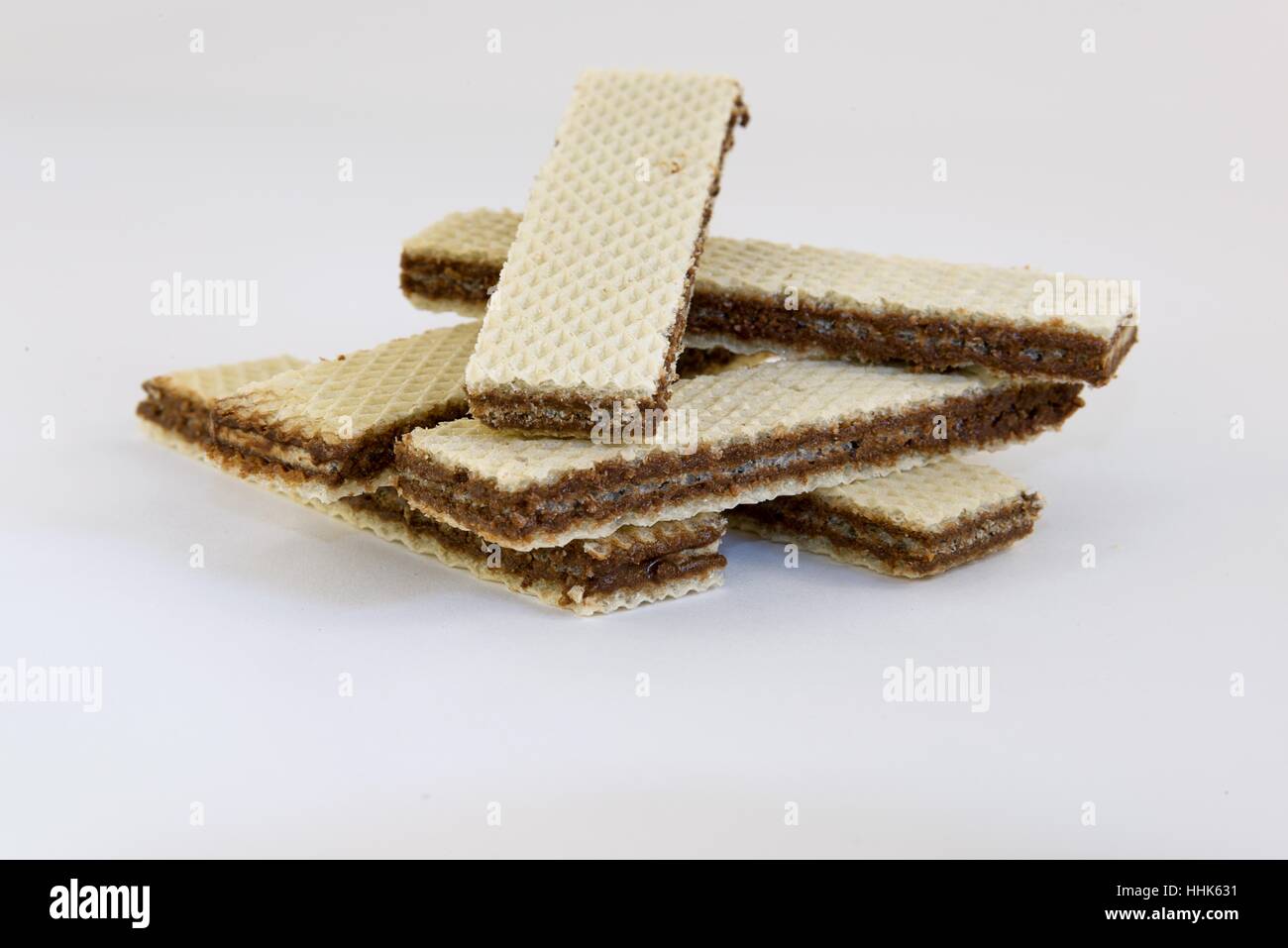 Chocolate wafers cookies cream isolated hi-res stock photography and ...