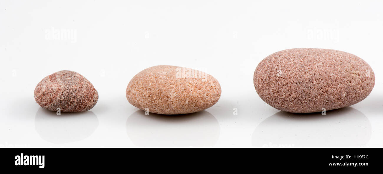 collection of stones isolated on white background Stock Photo - Alamy