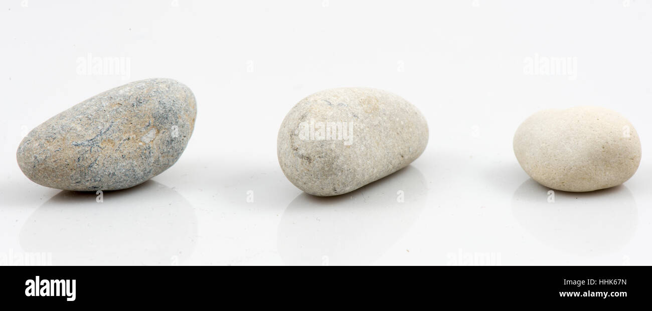 collection of stones isolated on white background Stock Photo - Alamy