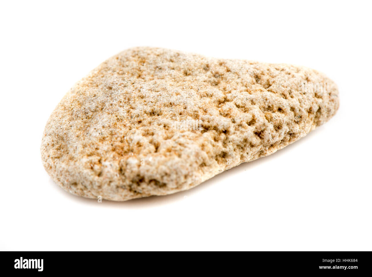 single stone isolated on white background. geological element Stock ...