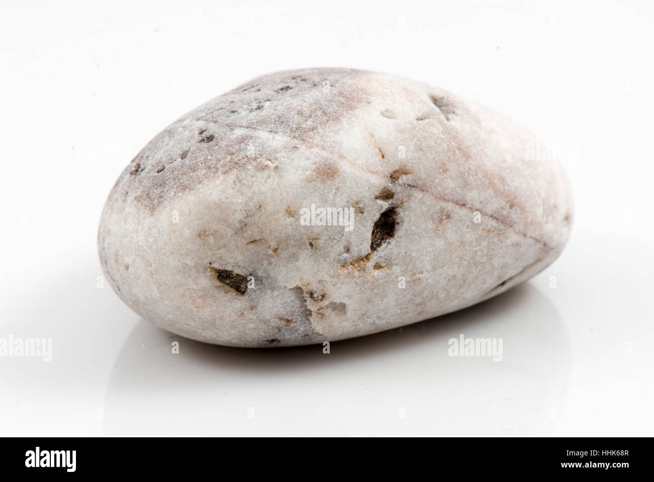 single stone isolated on white background. geological element Stock ...