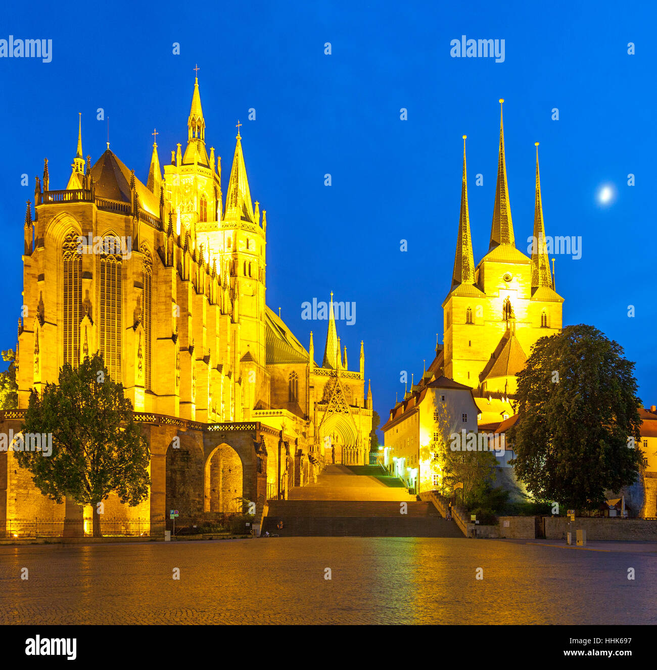 religion, church, night, nighttime, germany, german federal republic ...